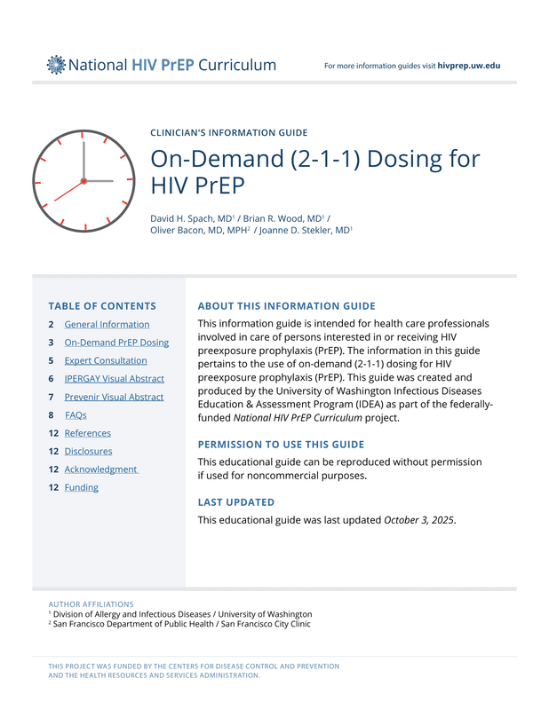 Core Concepts - HIV PrEP Medications and Dosing Options - HIV PrEP ...